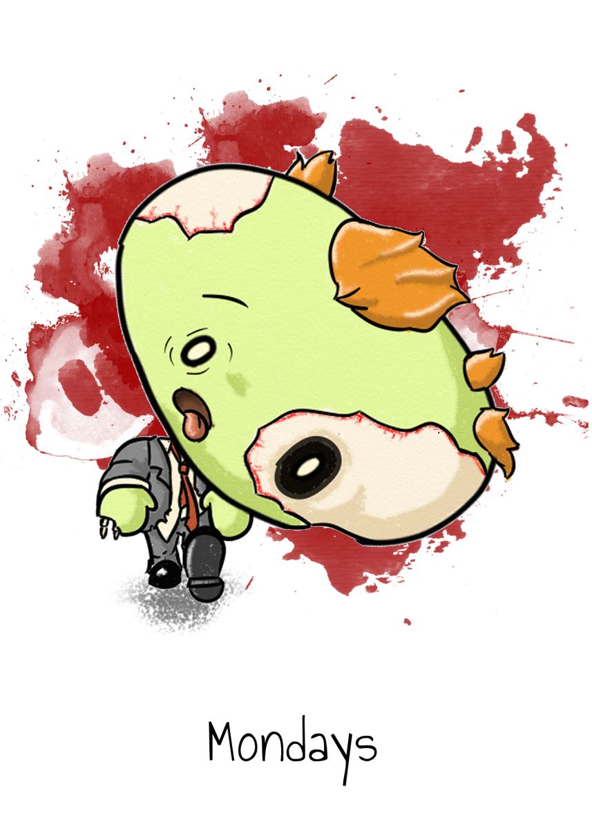 'Zombie Monday' Poster by Matthew King | Displate