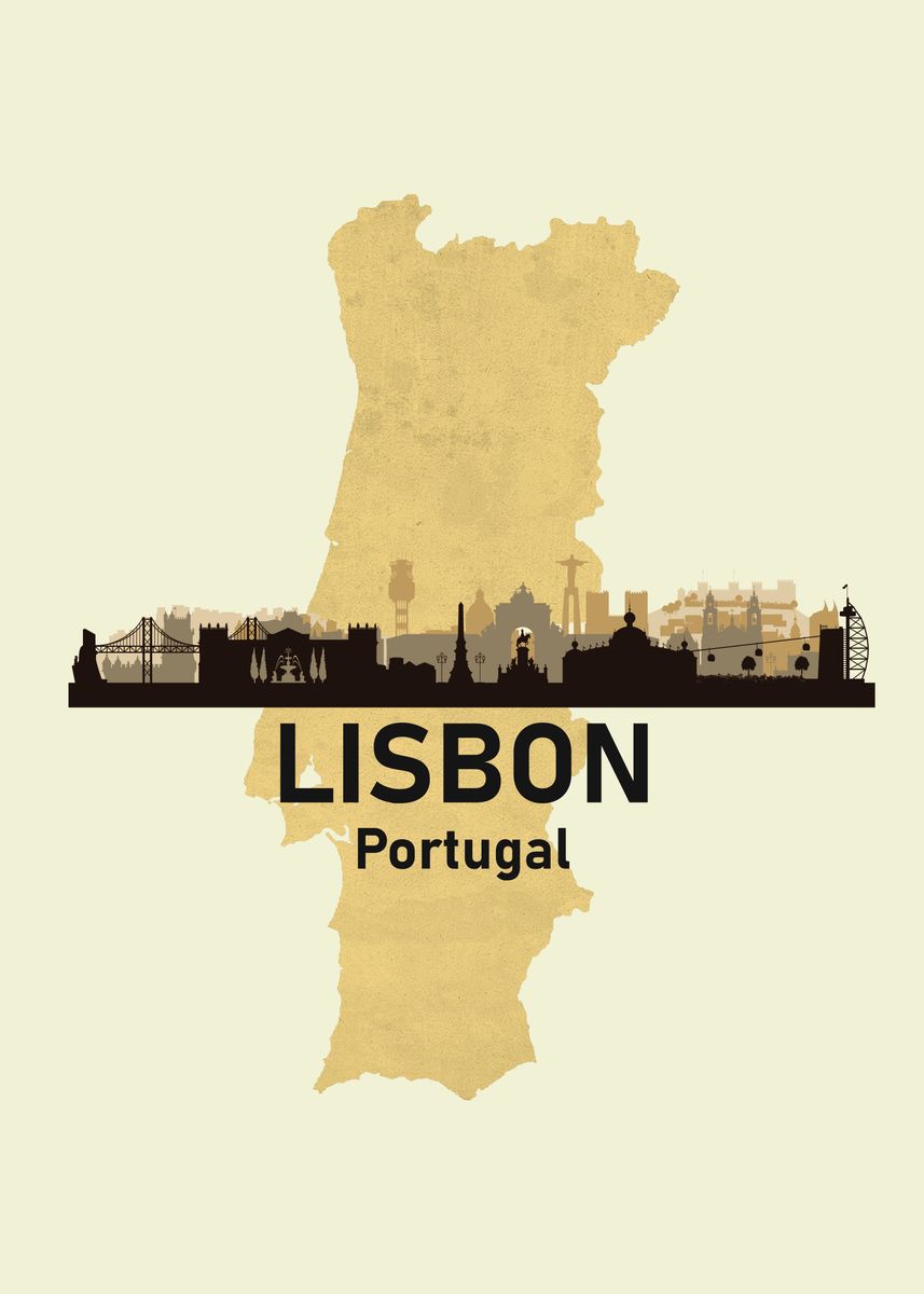 'Lisbon Portugal' Poster by Iwoko | Displate