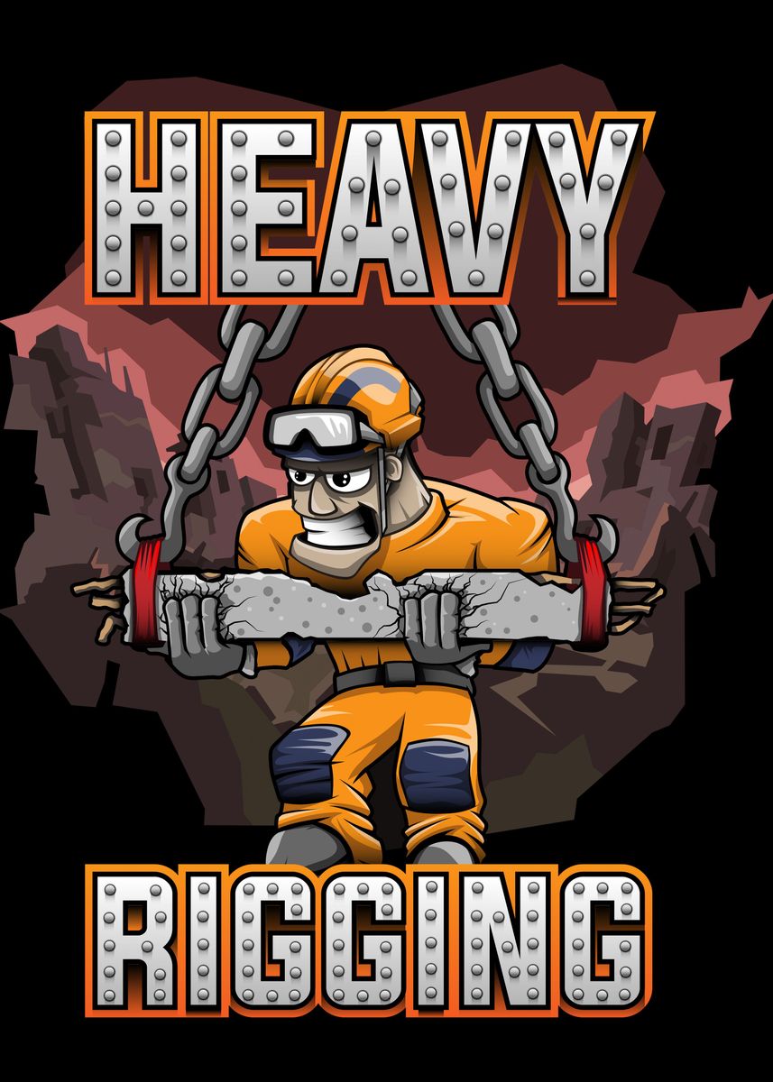 'Heavy Rigging' Poster, picture, metal print, paint by MilGraphics ...