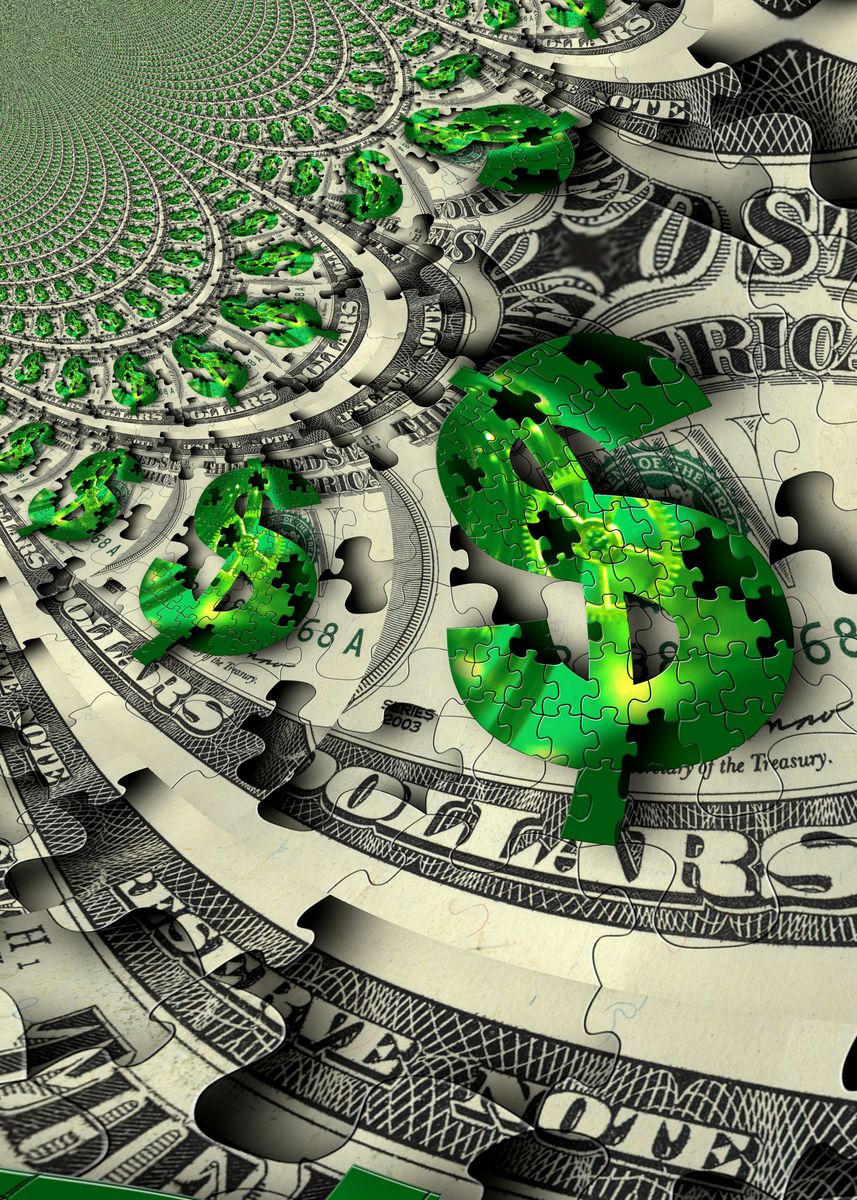 'Business Abstract USD' Poster by Bruce Rolff | Displate