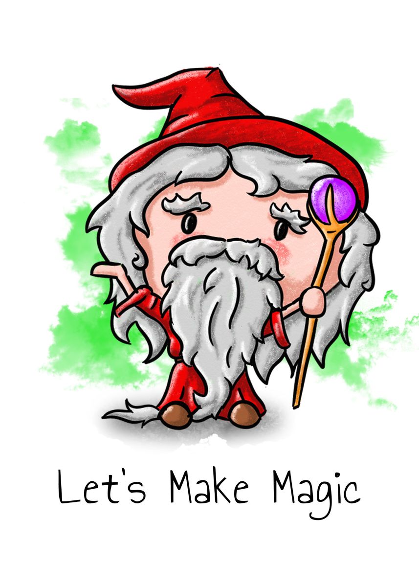'Lets Make Magic' Poster, picture, metal print, paint by Matthew King ...