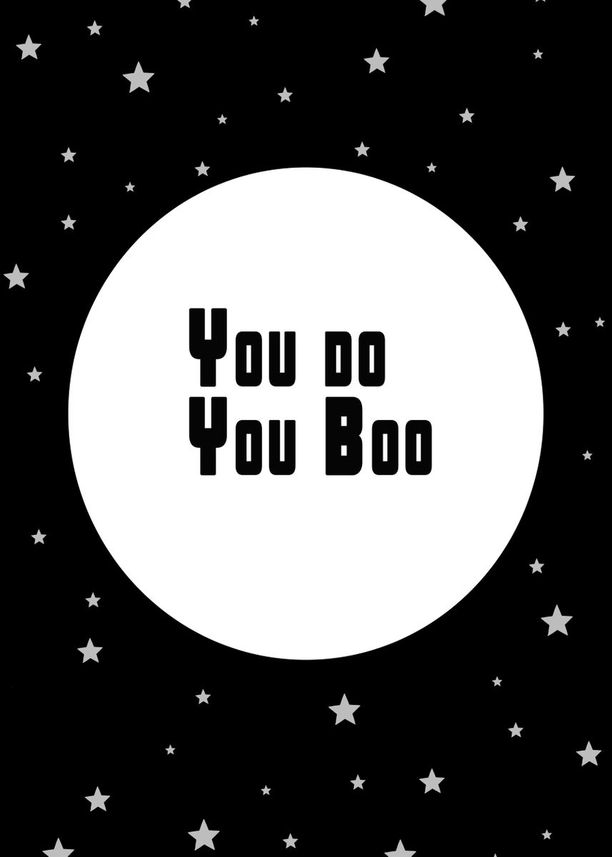'Boo and Stars' Poster by Donna Carter | Displate