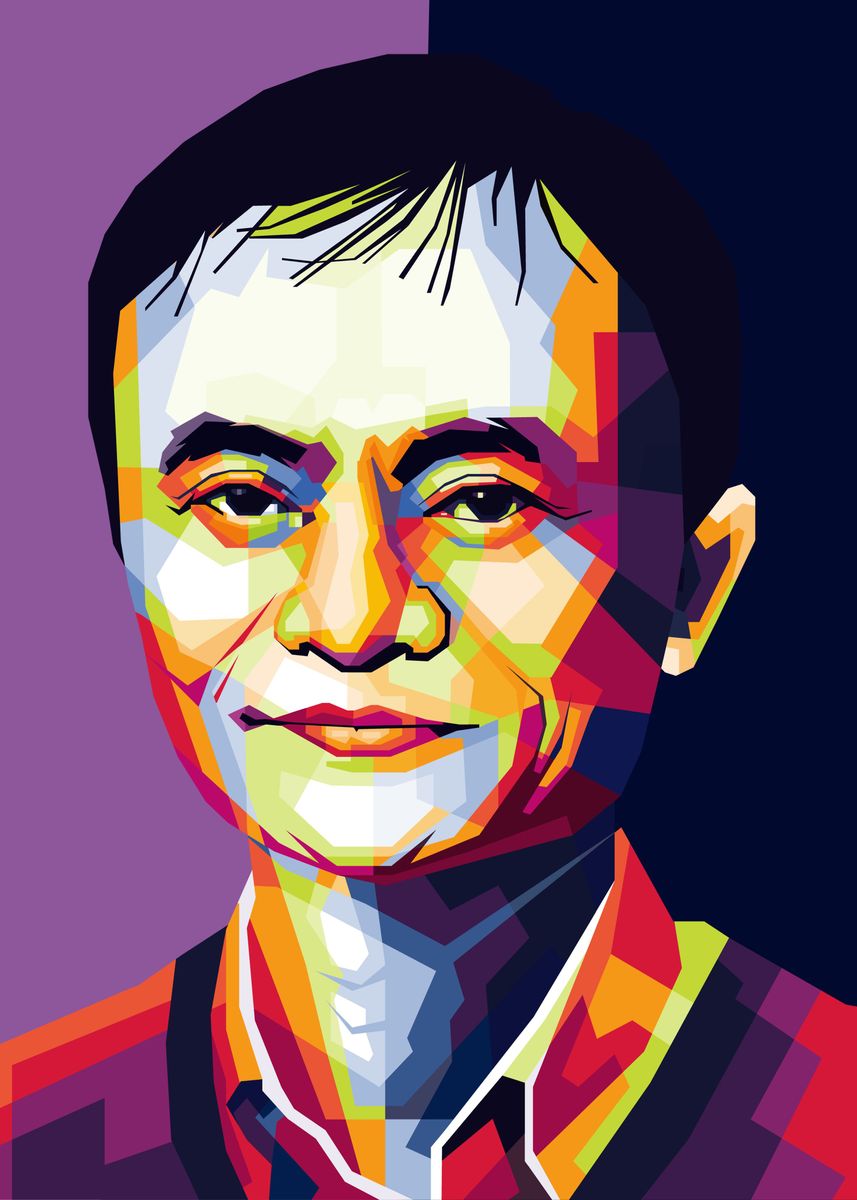 'Jack Ma In Wpap Pop Art' Poster, picture, metal print, paint by Wpap ...