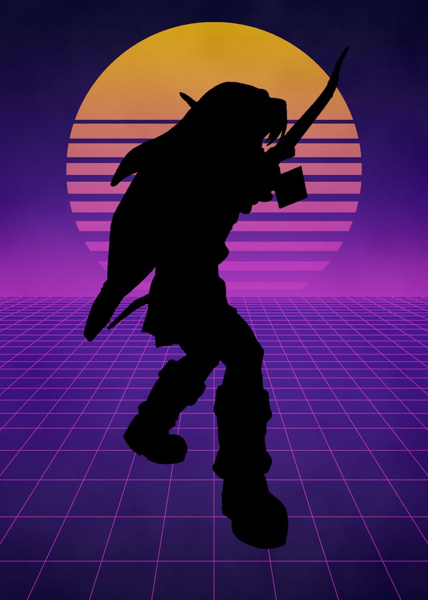 'Retro Link' Poster, picture, metal print, paint by Gemini Phoenix ...