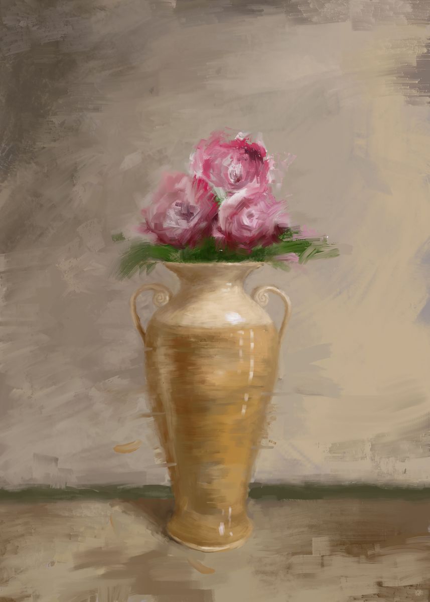 'Vase Still Life ' Poster by Evangelis Webb | Displate