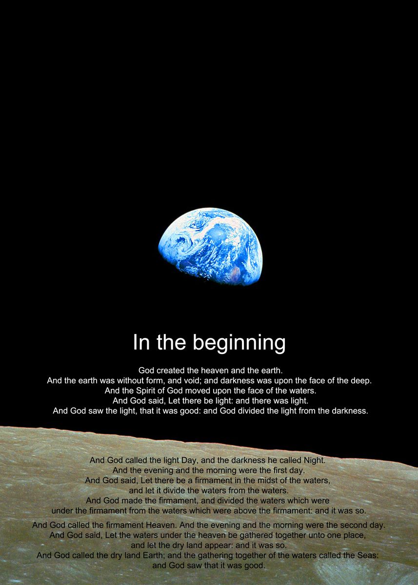 'Earthrise Genesis' Poster, picture, metal print, paint by Head Rubble ...
