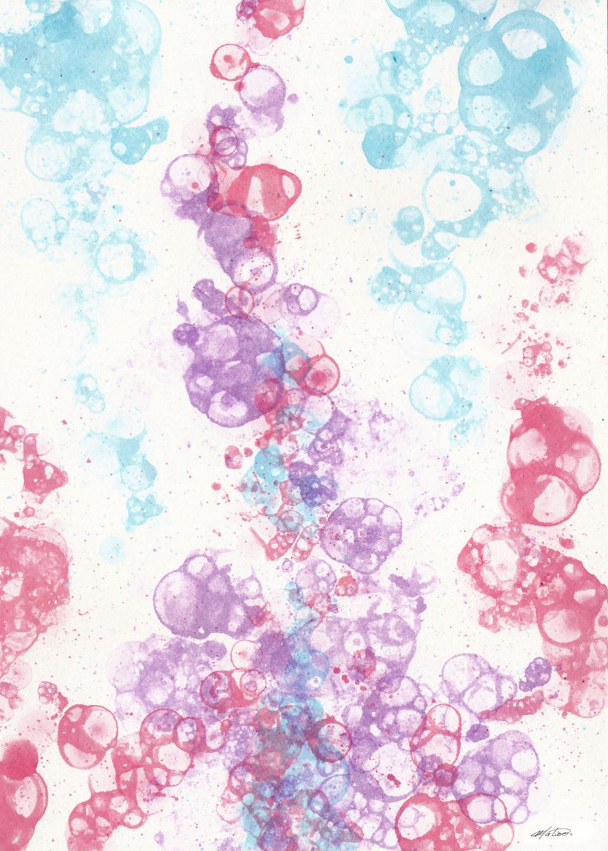 'bubbly' Poster, picture, metal print, paint by mathieu caron | Displate