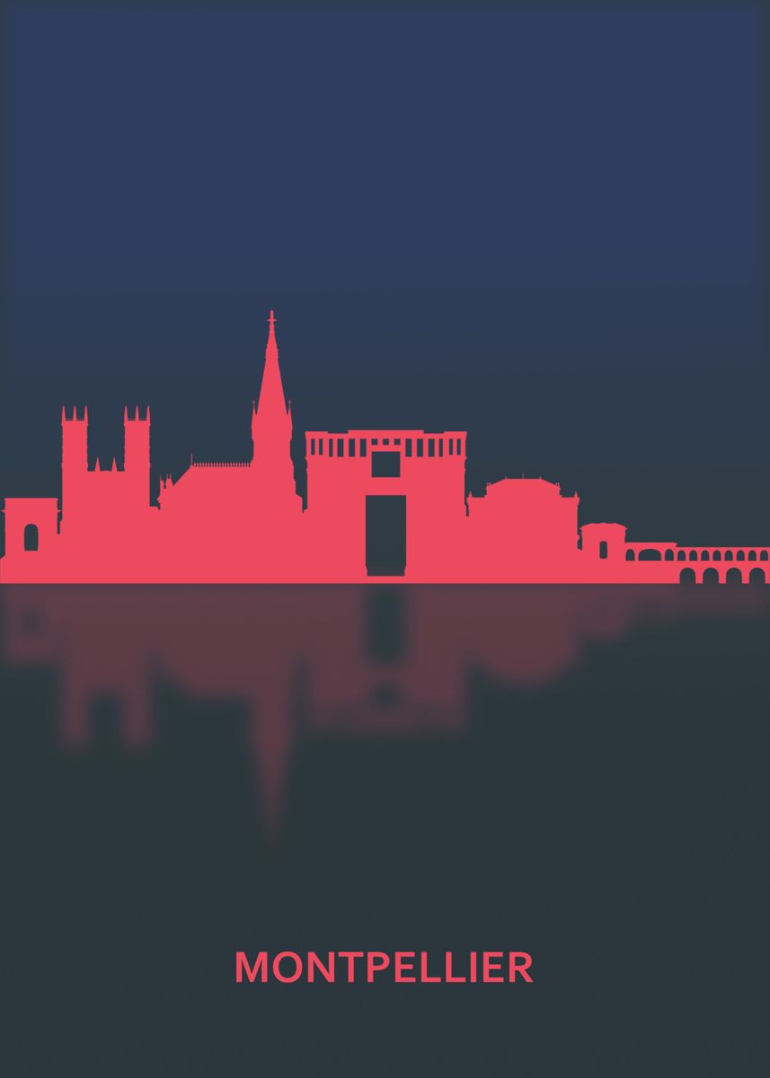 'Montpellier' Poster, picture, metal print, paint by Alexandros ...