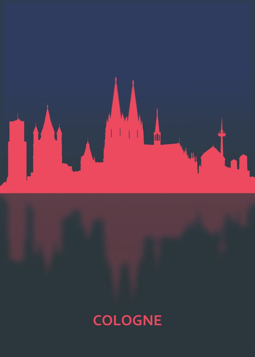 'Cologne' Poster, picture, metal print, paint by Alexandros Iosifidis ...