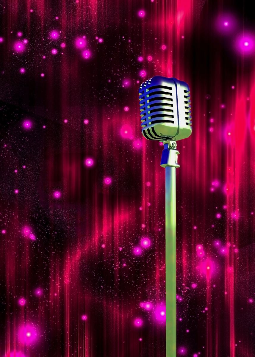 'Classic Microphone' Poster, picture, metal print, paint by Bruce Rolff ...