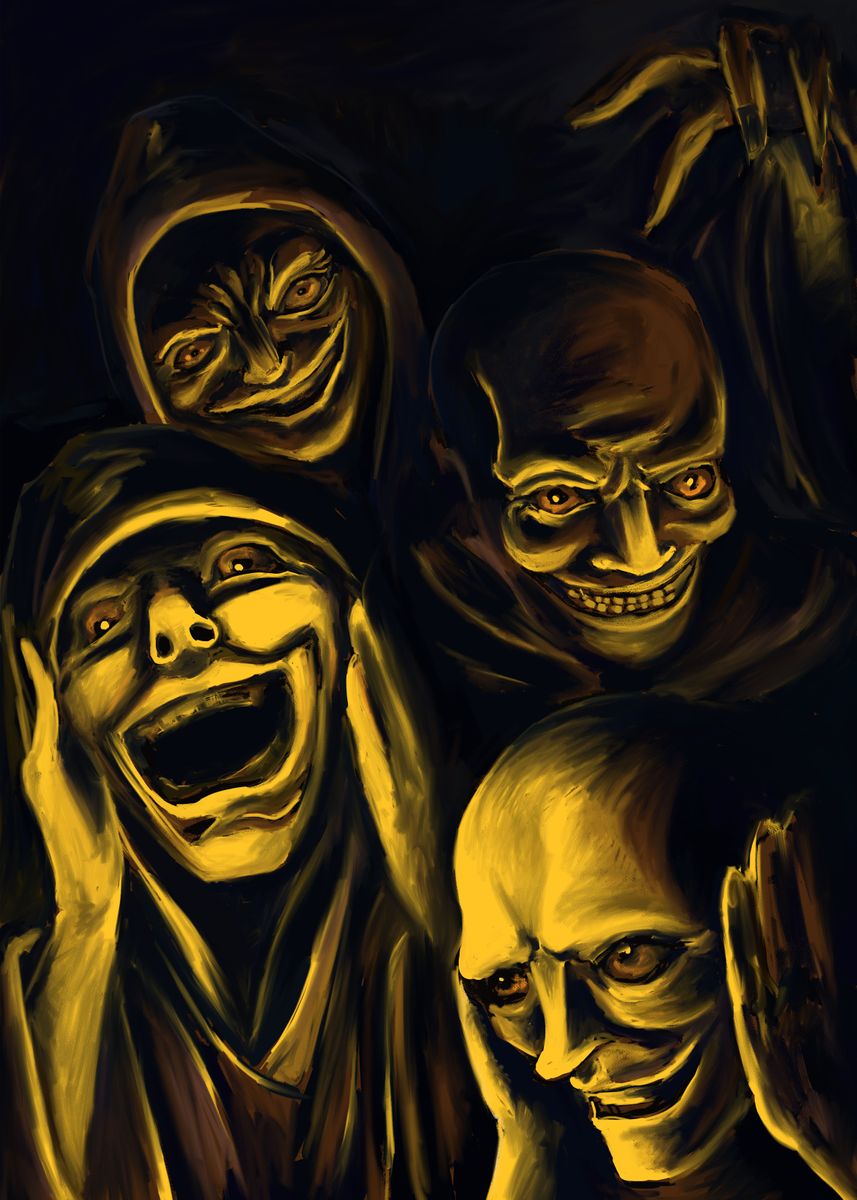 'Ecstasy' Poster, picture, metal print, paint by Bogdan Ristea | Displate