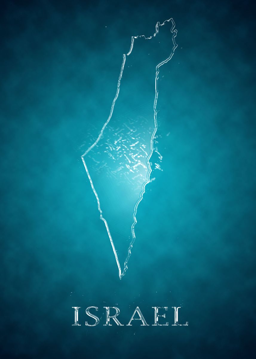 'Israel' Poster, picture, metal print, paint by Jesper Hvilsted | Displate
