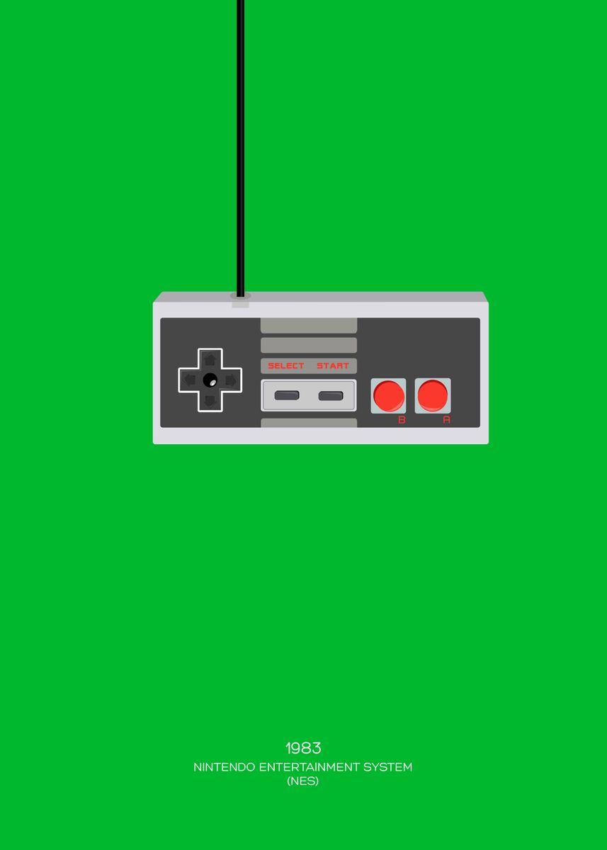 'Nintendo NES' Poster, picture, metal print, paint by Michelle ...