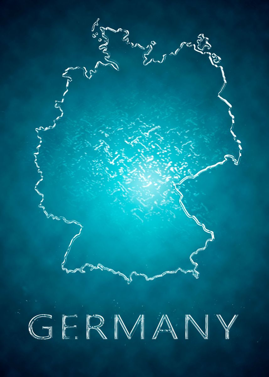 'Germany' Poster, picture, metal print, paint by Jesper Hvilsted | Displate