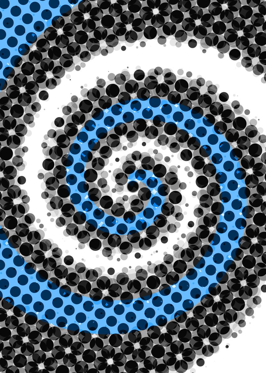 'Dots Alive' Poster, picture, metal print, paint by Julie Maxwell ...