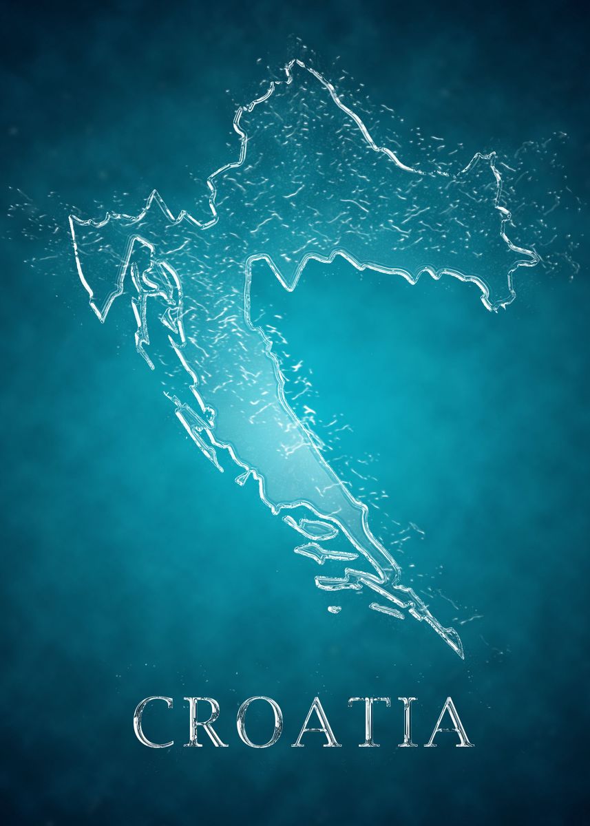 'Croatia ' Poster by Jesper Hvilsted | Displate