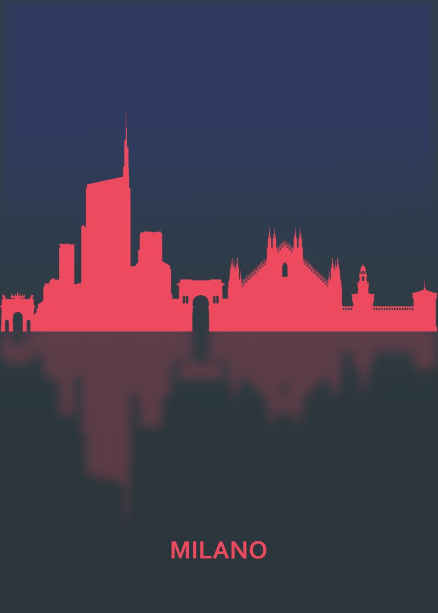 'Milano' Poster by Alexandros Iosifidis | Displate