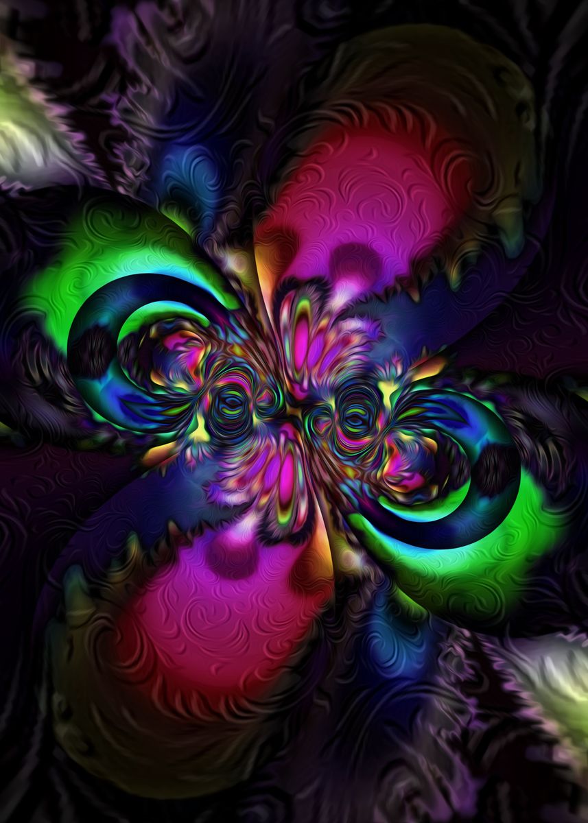 'Spring Fractal 6' Poster by oOoPhanteraoOo oOo | Displate