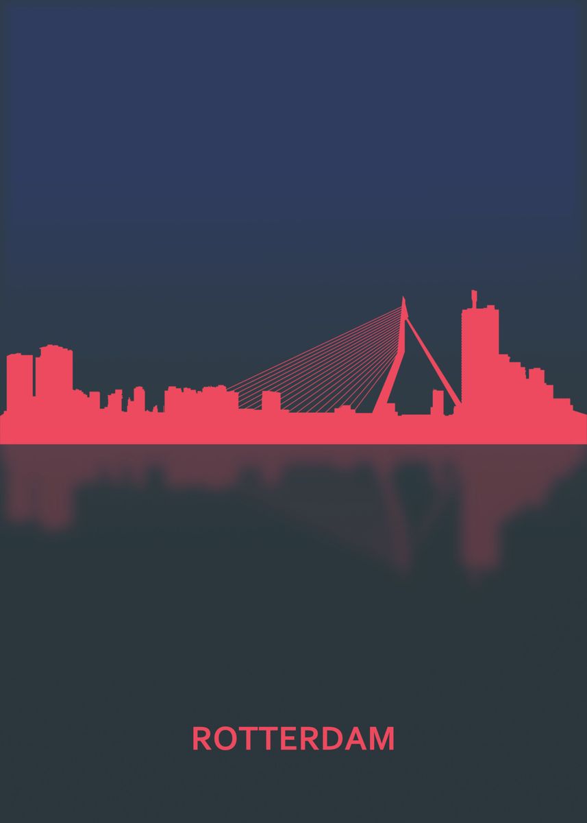 'Rotterdam' Poster, picture, metal print, paint by Alexandros Iosifidis ...