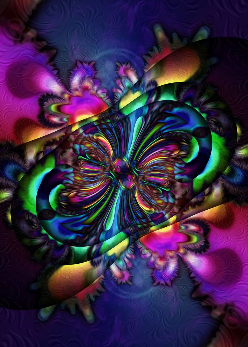 'Spring Fractal 9' Poster by oOoPhanteraoOo oOo | Displate