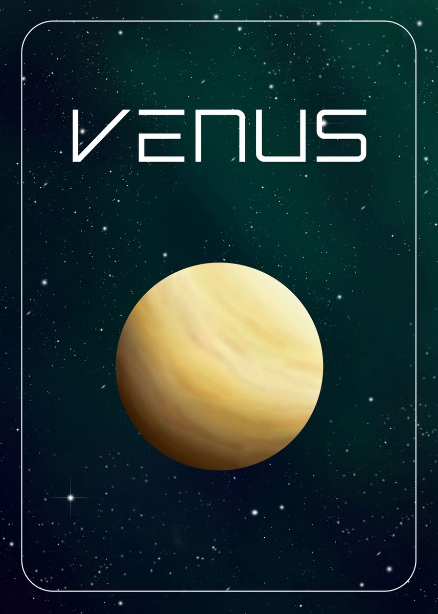 'Venus Planet Cosmos' Poster by Giovanni Poccatutte | Displate