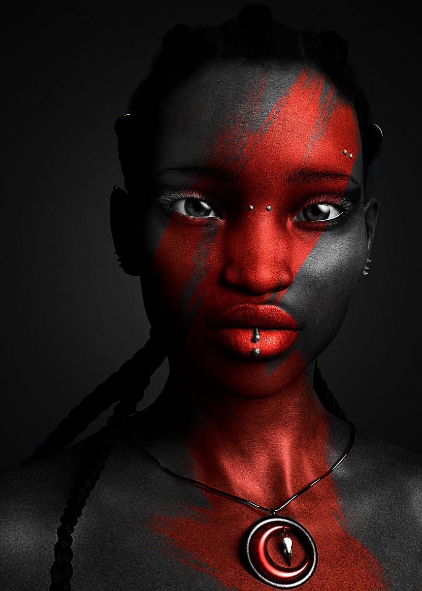 'Ruby' Poster, picture, metal print, paint by Rhayven J | Displate