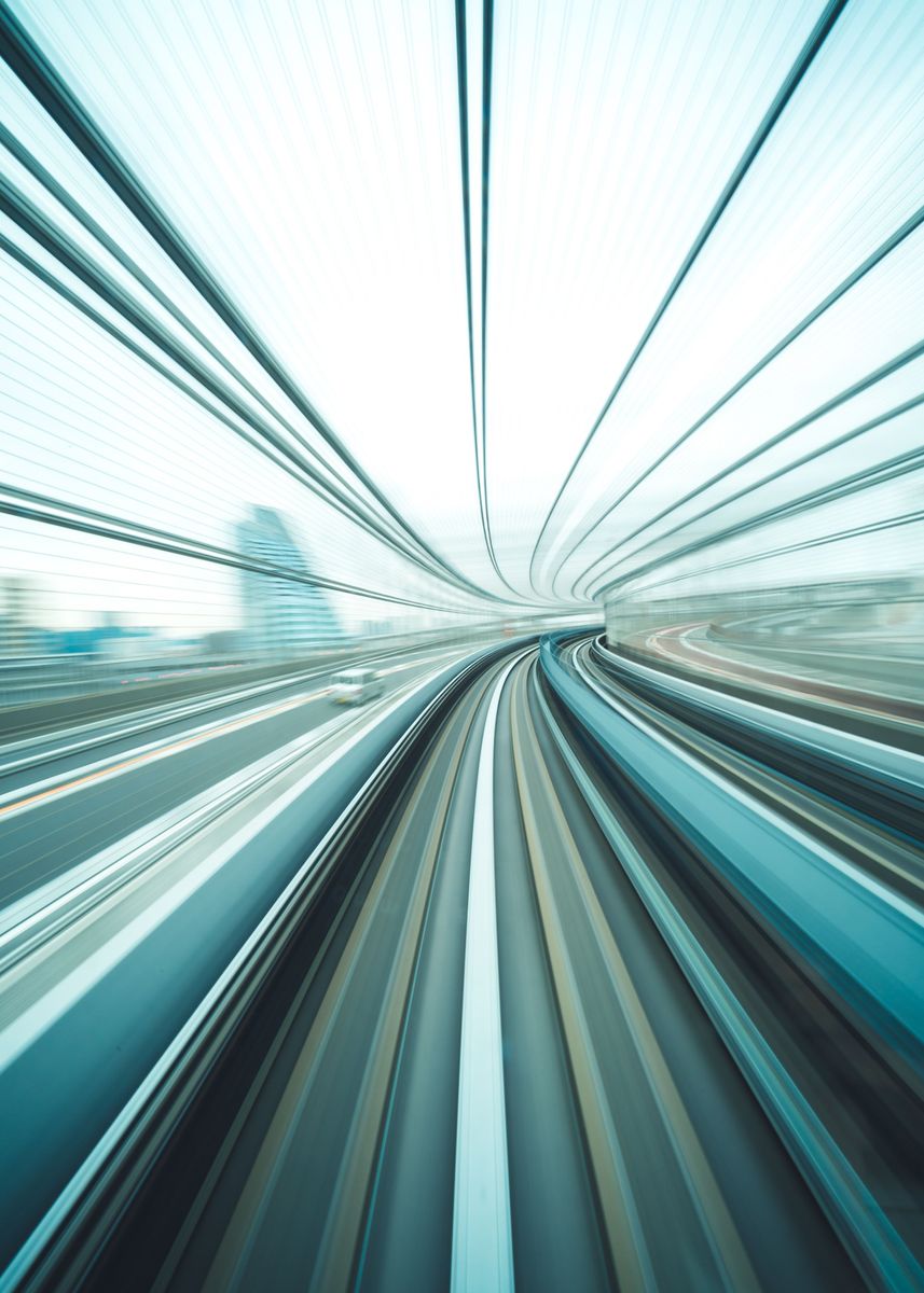 'Train Tracks' Poster, picture, metal print, paint by ping kwatro ...