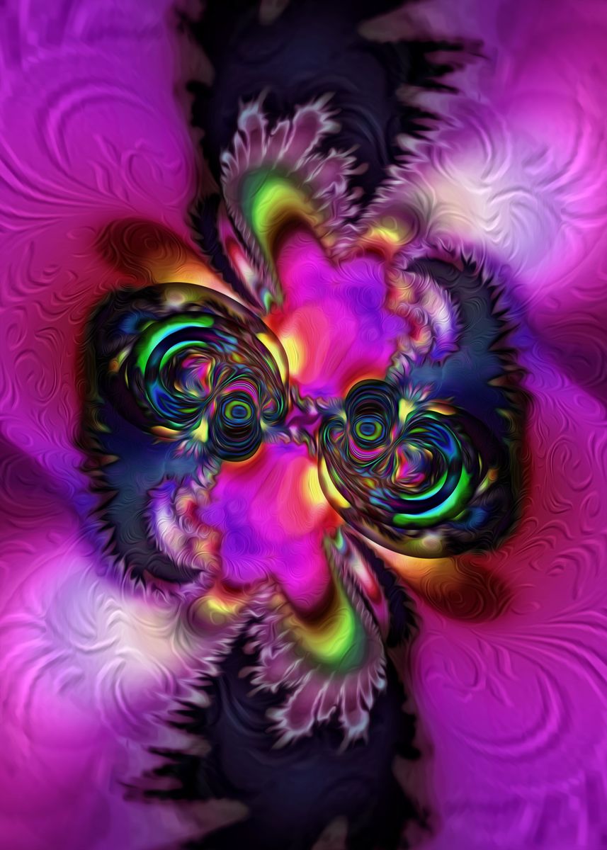 'Spring Fractal 11' Poster, picture, metal print, paint by ...