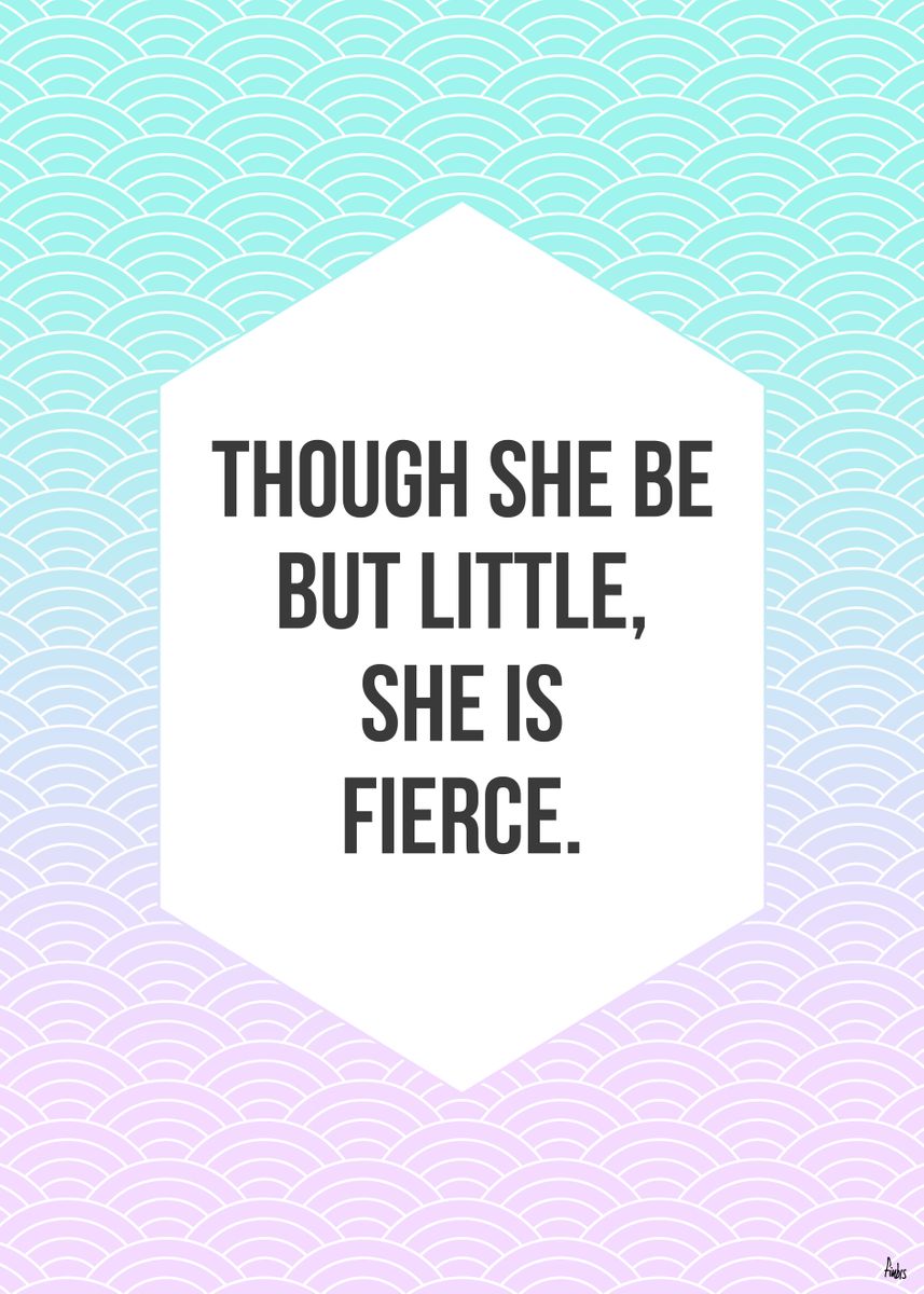 'She Is Fierce' Poster by Fimbis | Displate