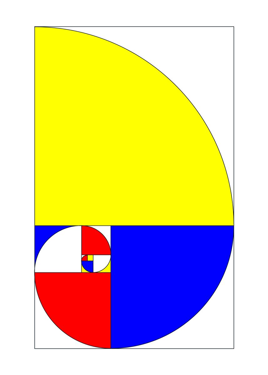 'Mondrian in a FiboStyle' Poster, picture, metal print, paint by Ralph ...