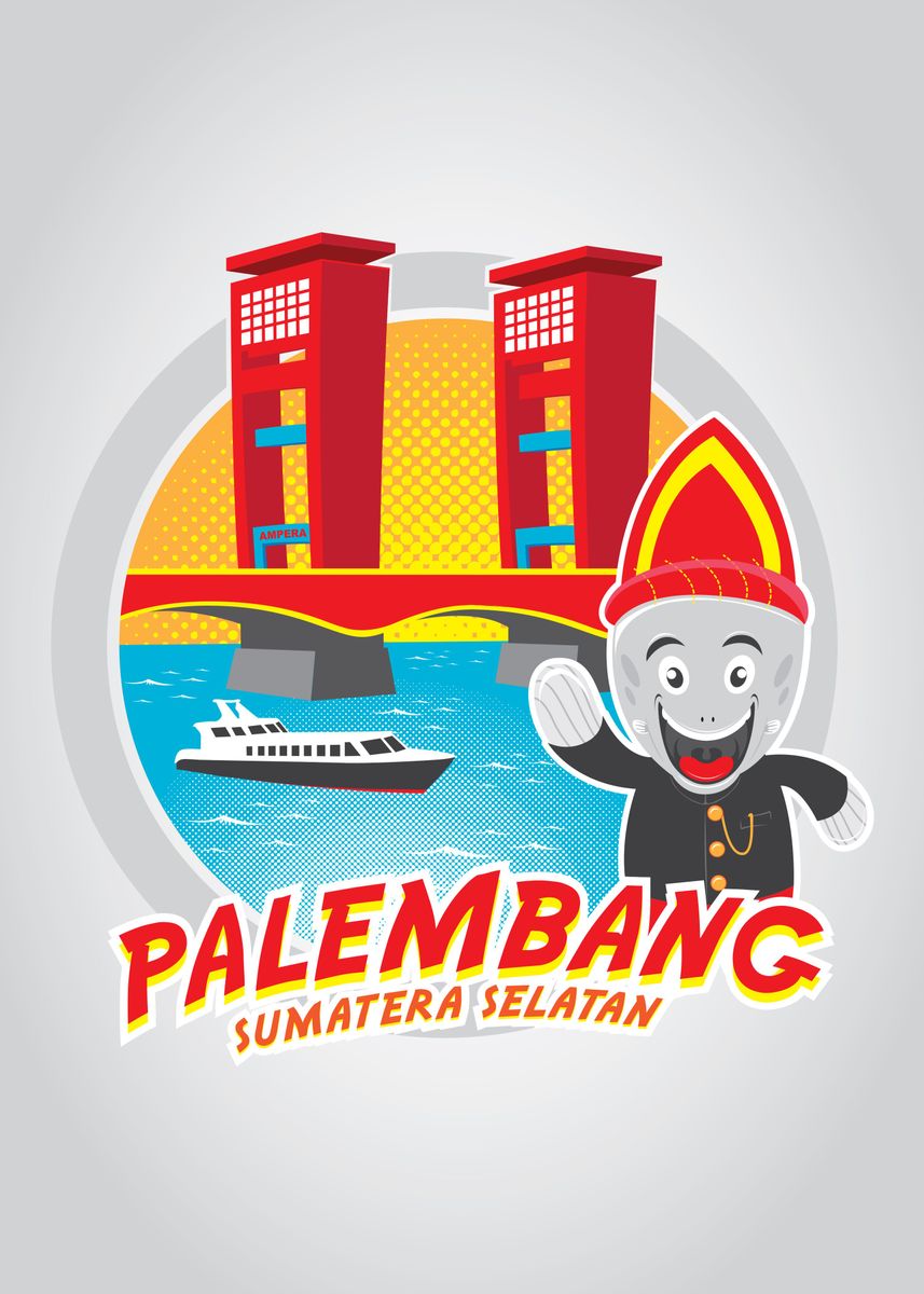 'welcome to palembang' Poster by ginan perdana | Displate