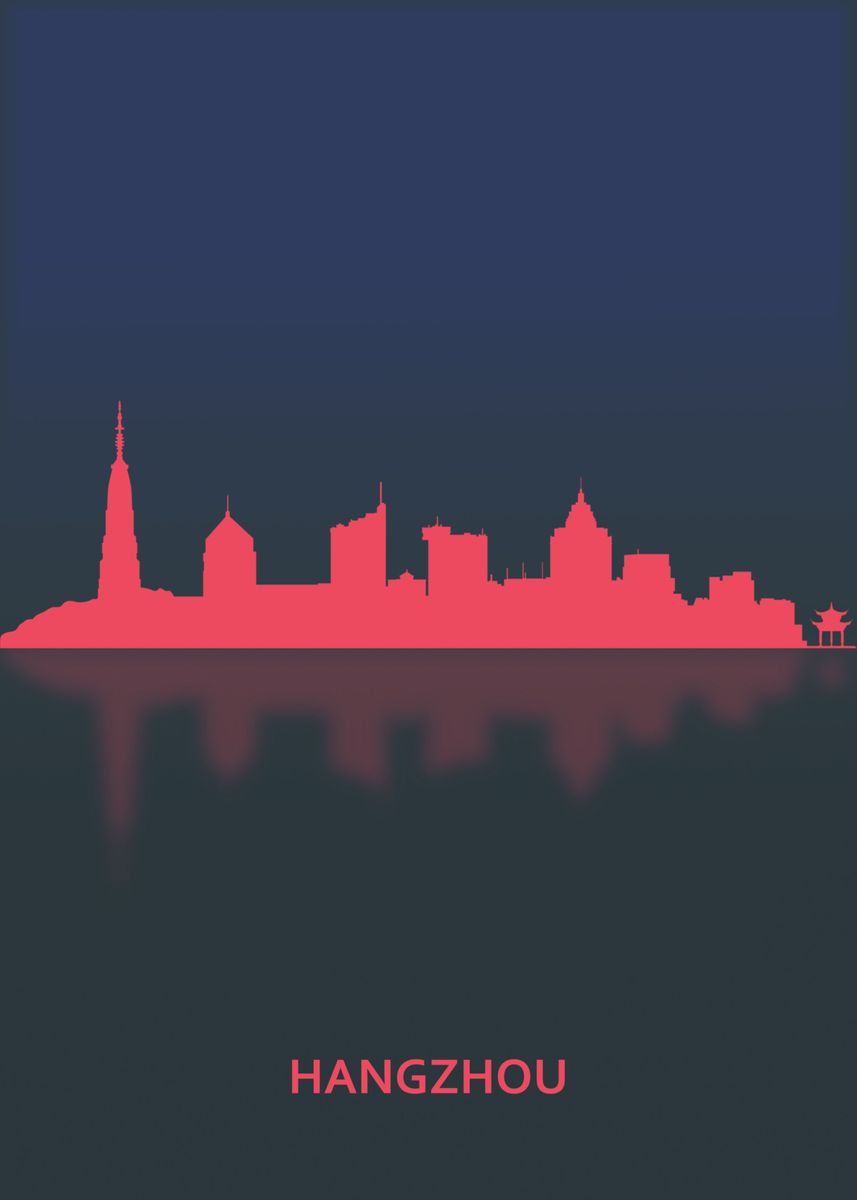 'Hangzhou' Poster by Alexandros Iosifidis | Displate