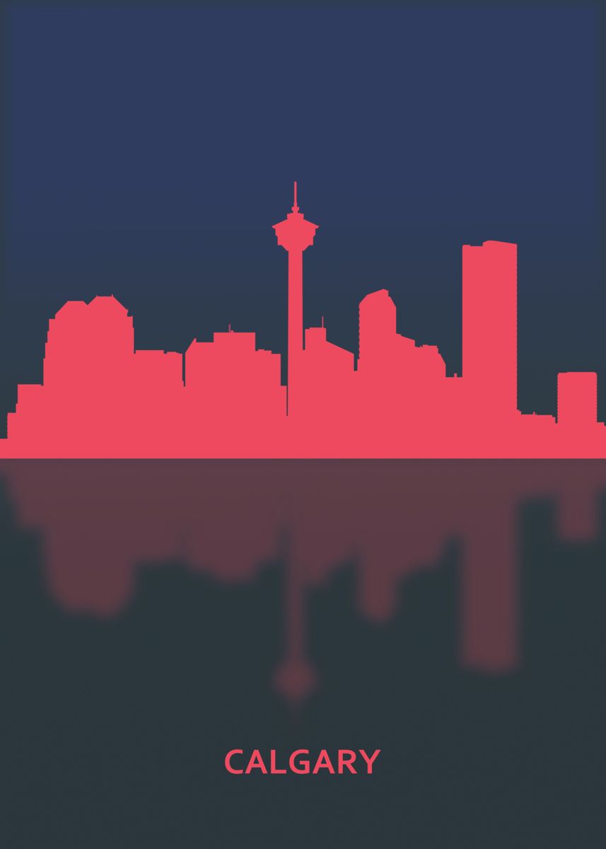 'Calgary' Poster, picture, metal print, paint by Alexandros Iosifidis ...