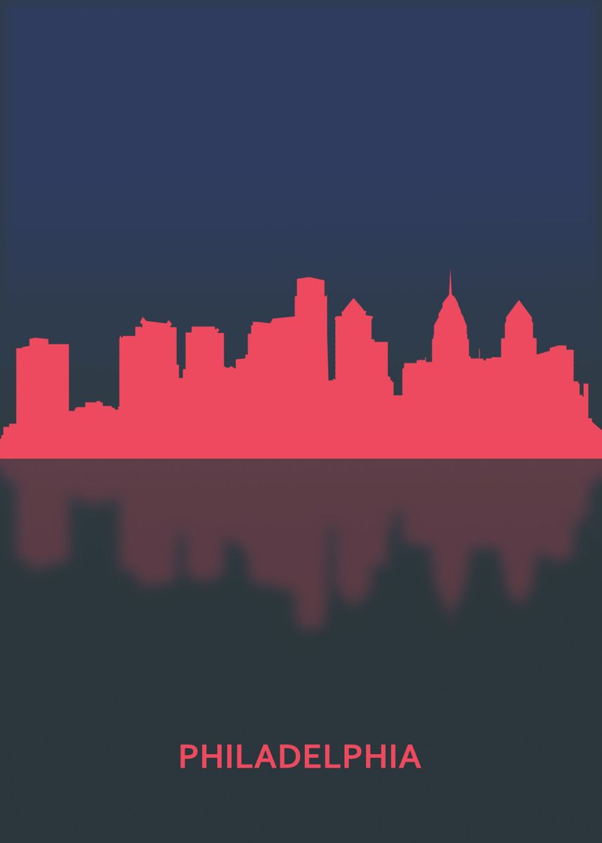 'Philadelphia' Poster, picture, metal print, paint by Alexandros ...