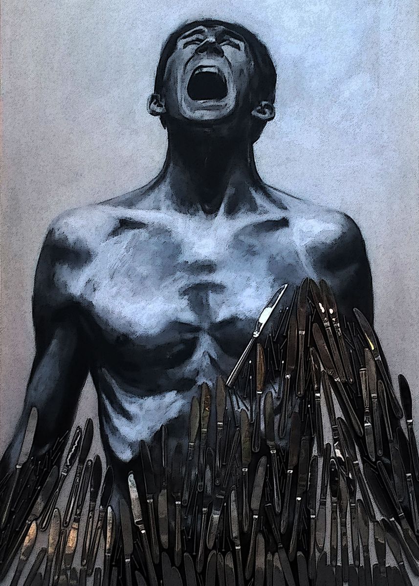 'Scream' Poster, picture, metal print, paint by Kateryna Bortsova ...