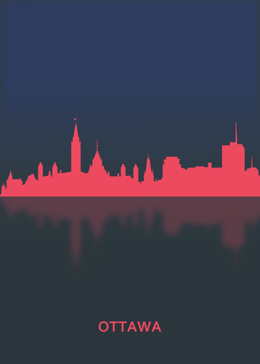 'Ottawa' Poster, picture, metal print, paint by Alexandros Iosifidis ...