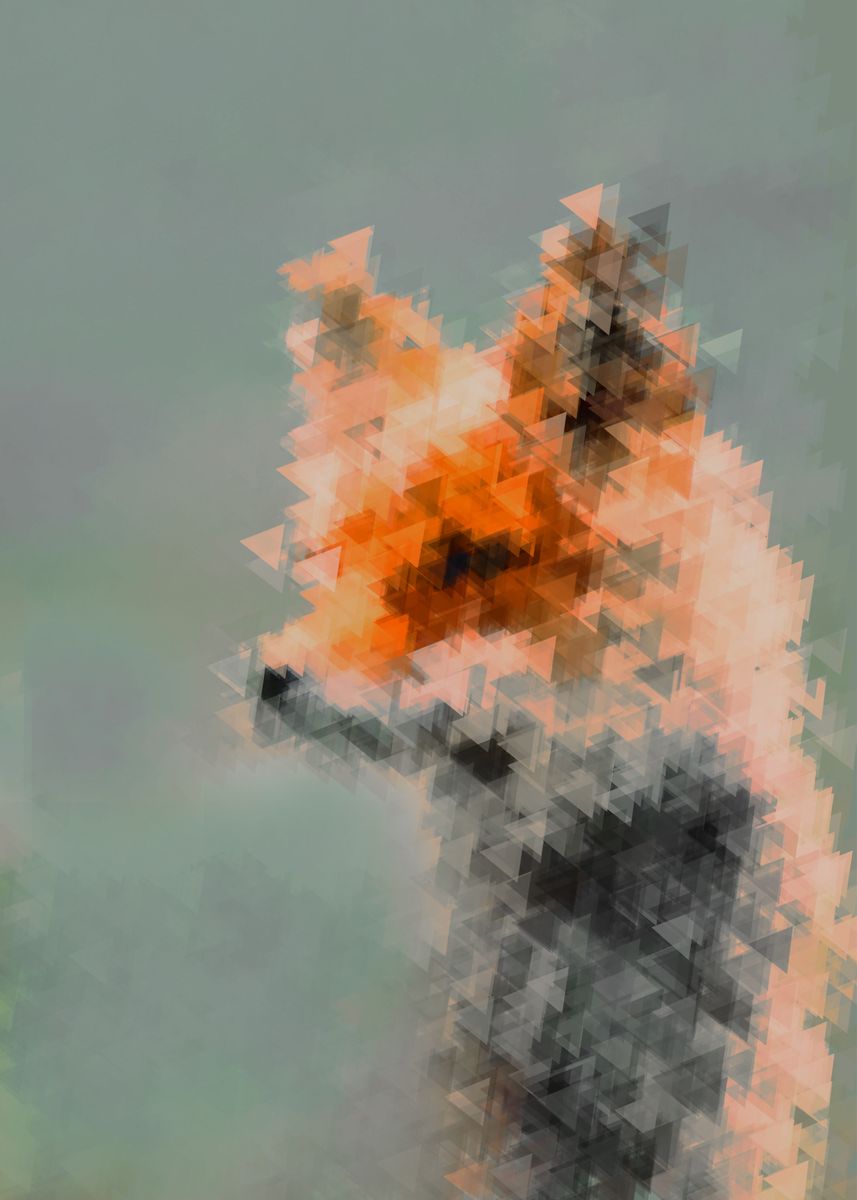'digital fox' Poster, picture, metal print, paint by Jorge dehaquiz ...