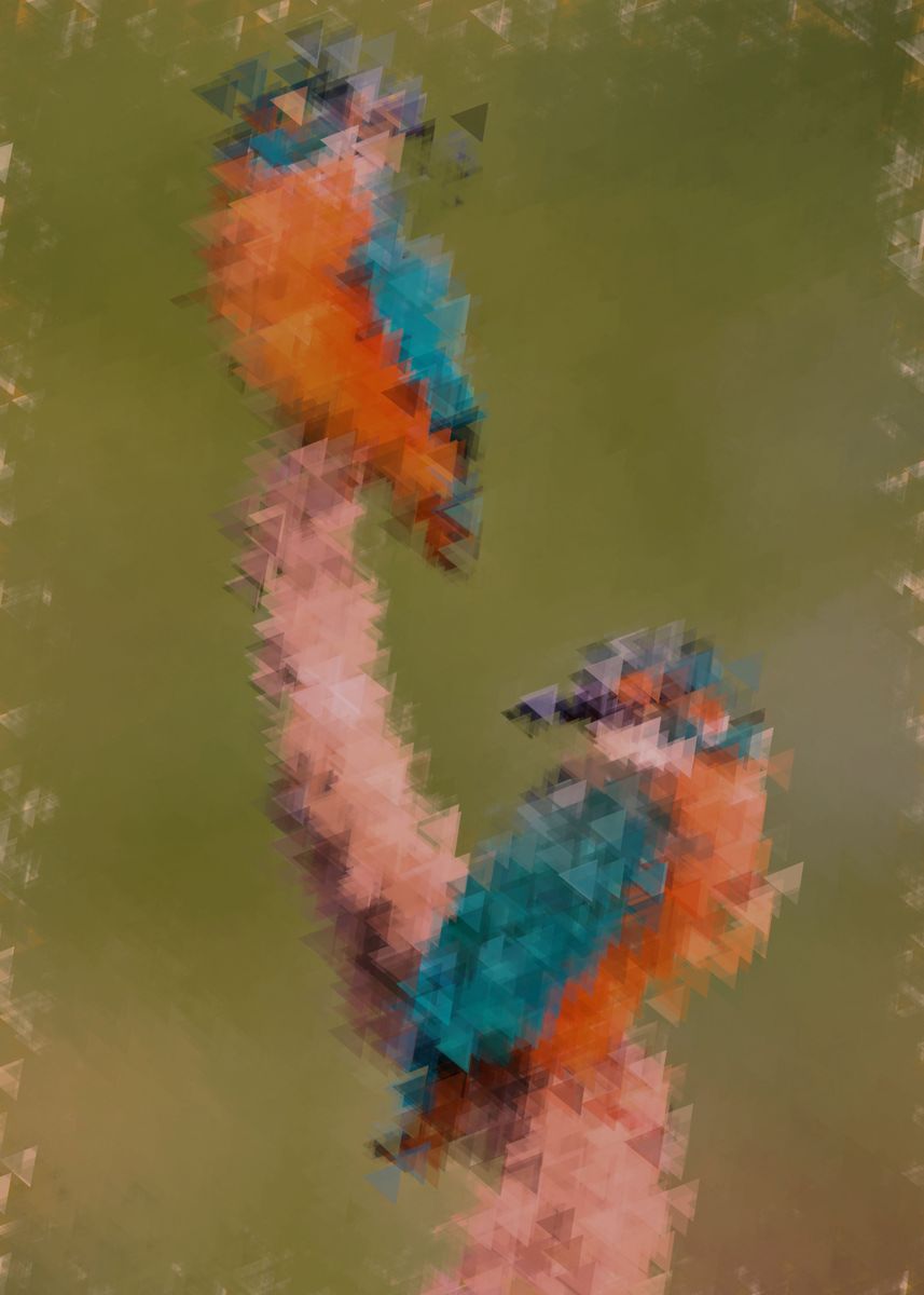 'digital birds' Poster, picture, metal print, paint by Jorge dehaquiz ...