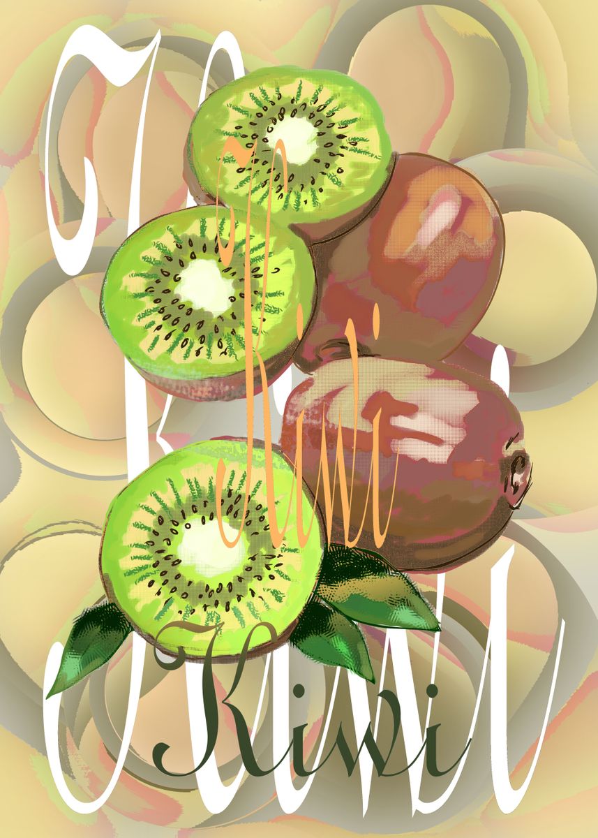'kiwi 1 ' Poster by Nesrin Gulistan | Displate
