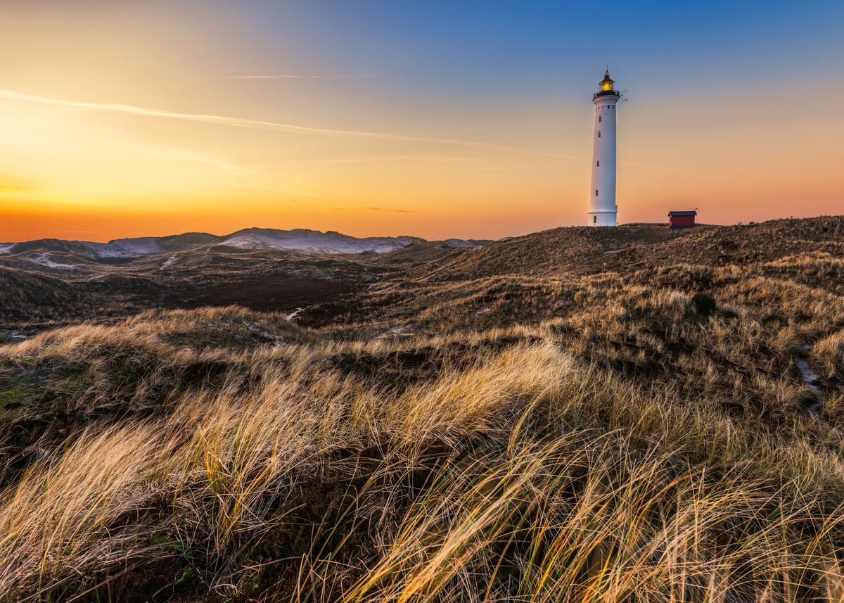 'Lyngvig Lighthouse' Poster by Casper Faltz | Displate