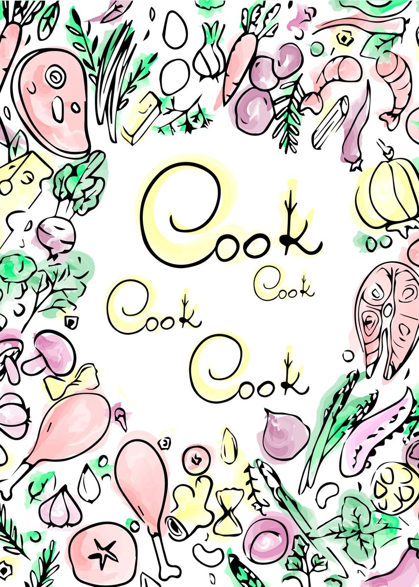 'Cook food' Poster by | Displate