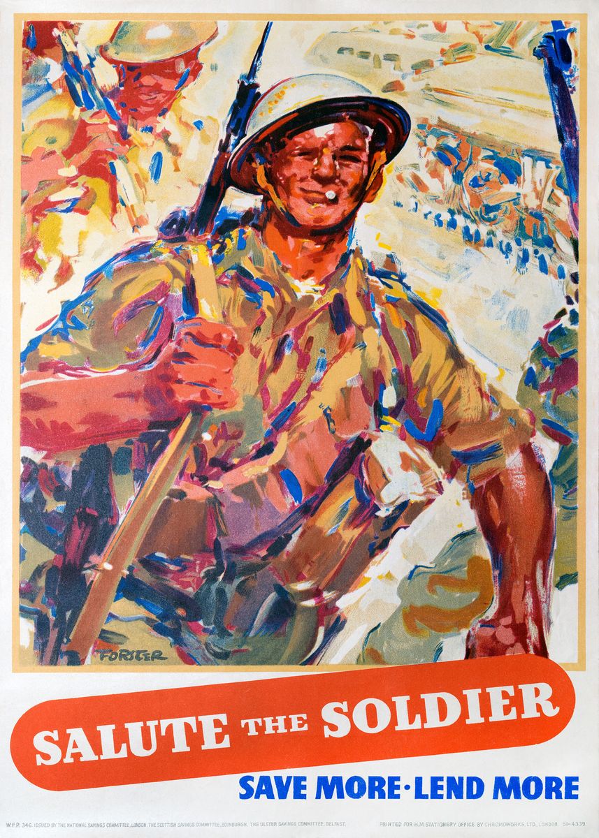 'Save More WW2 Poster' Poster, picture, metal print, paint by Jon ...