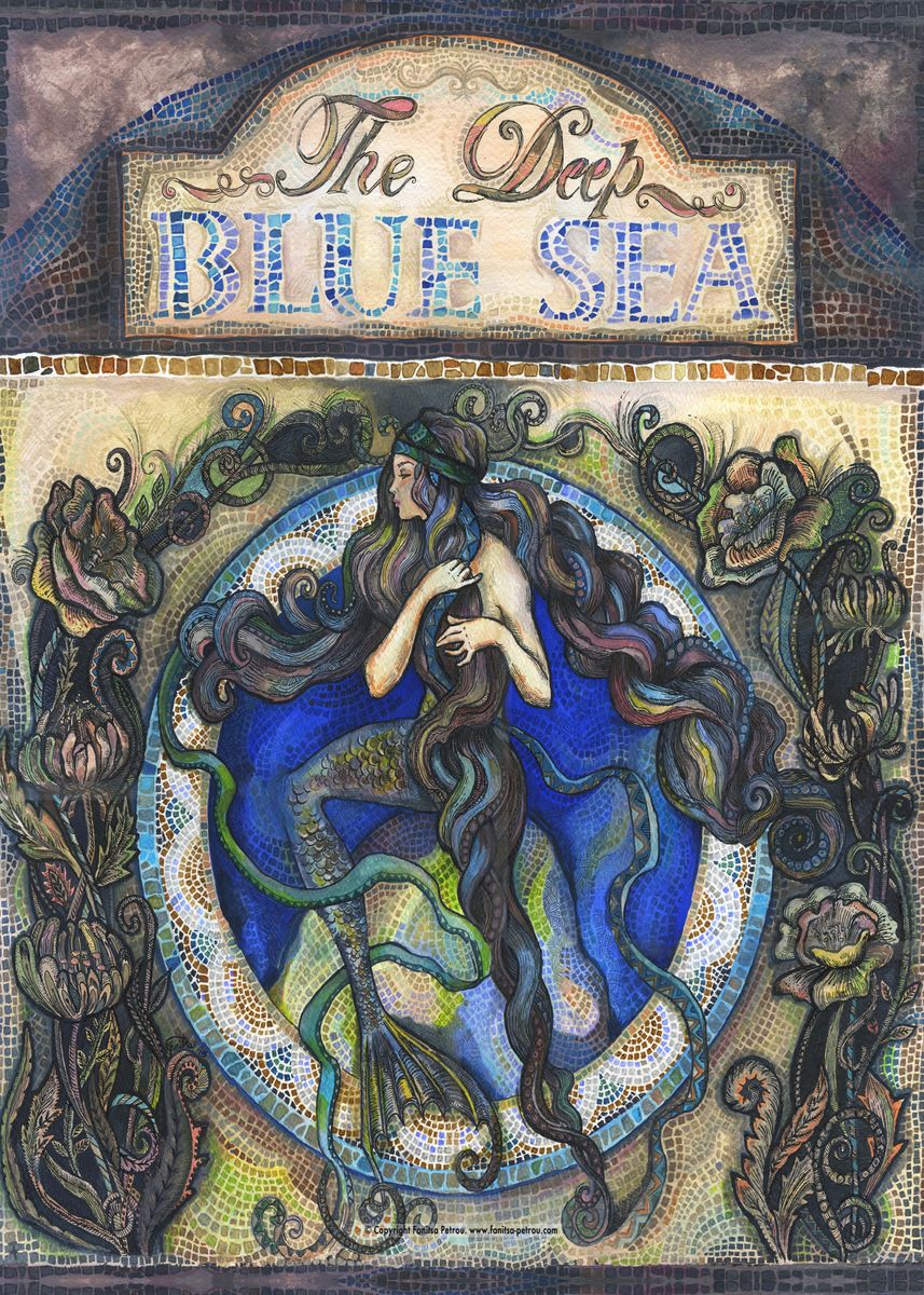 'The Deep Blue Sea' Poster, picture, metal print, paint by Fanitsa ...