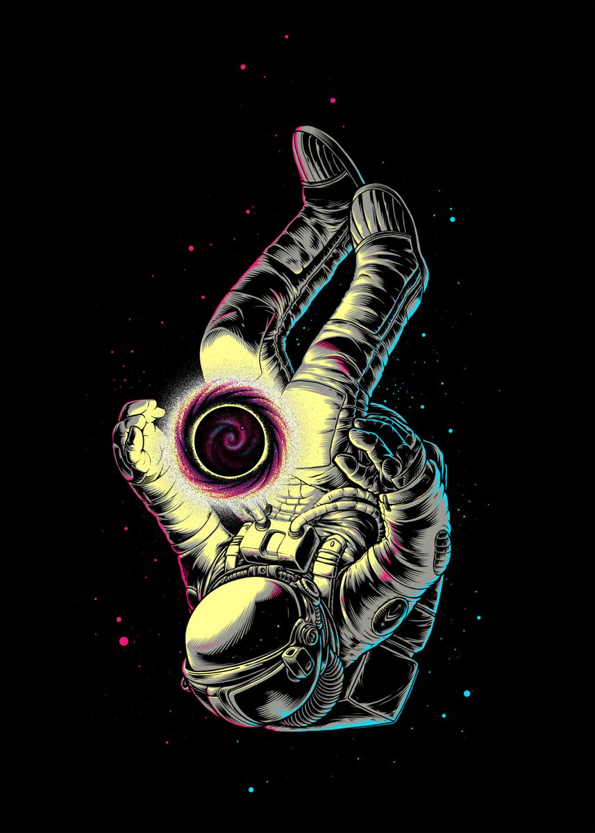 'Deep Space' Poster, picture, metal print, paint by Angoes25 Artstudio ...