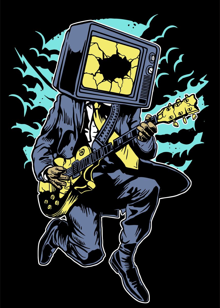 'Death Rock' Poster by Aloke Design | Displate