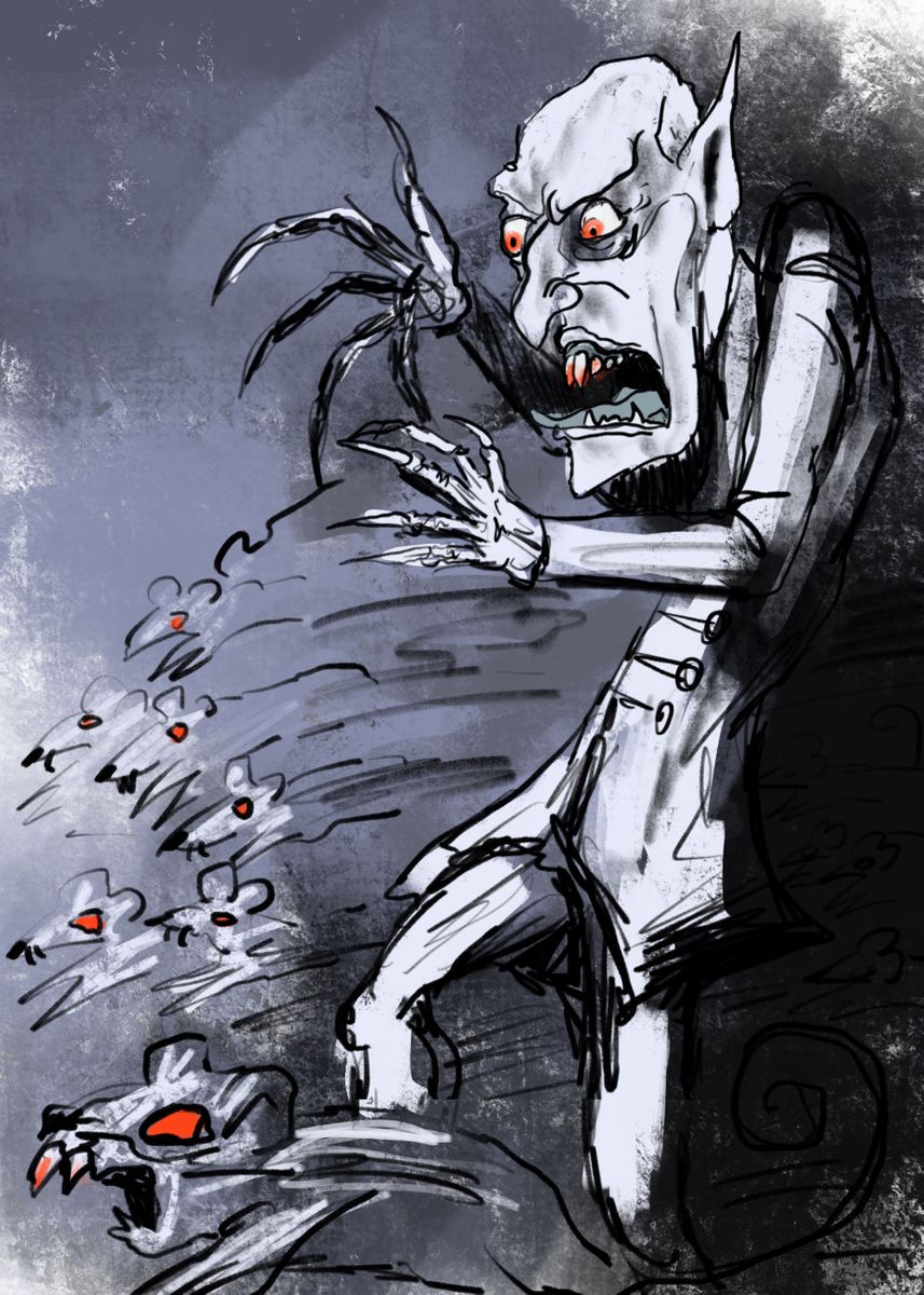 'Nosferatu Lord of Rats' Poster by Matt Corrigan | Displate