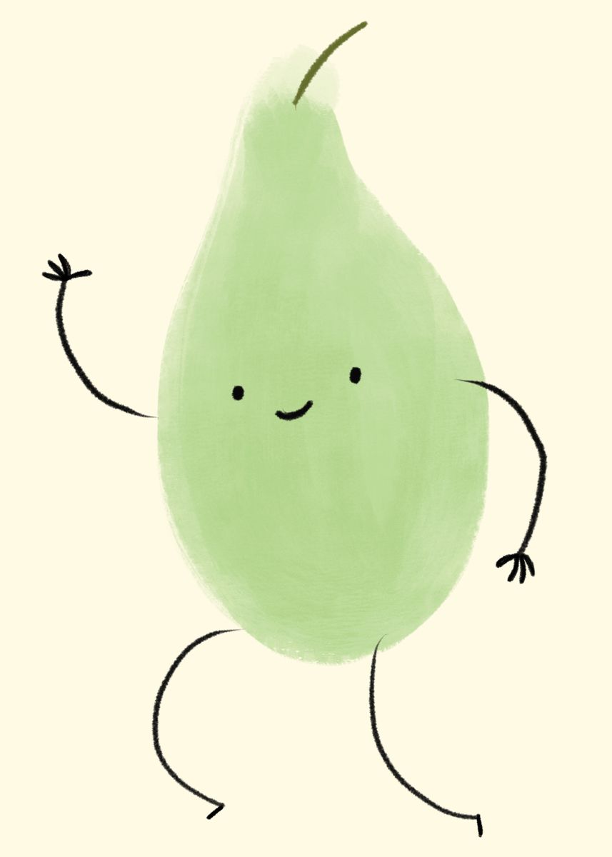 'Happy Pear' Poster, picture, metal print, paint by Matt Corrigan ...