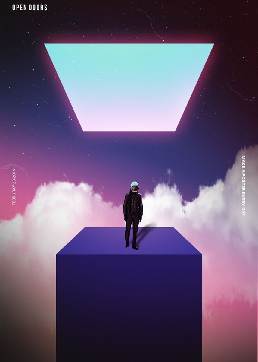 'Open Doors' Poster, picture, metal print, paint by ardit bytyqi | Displate