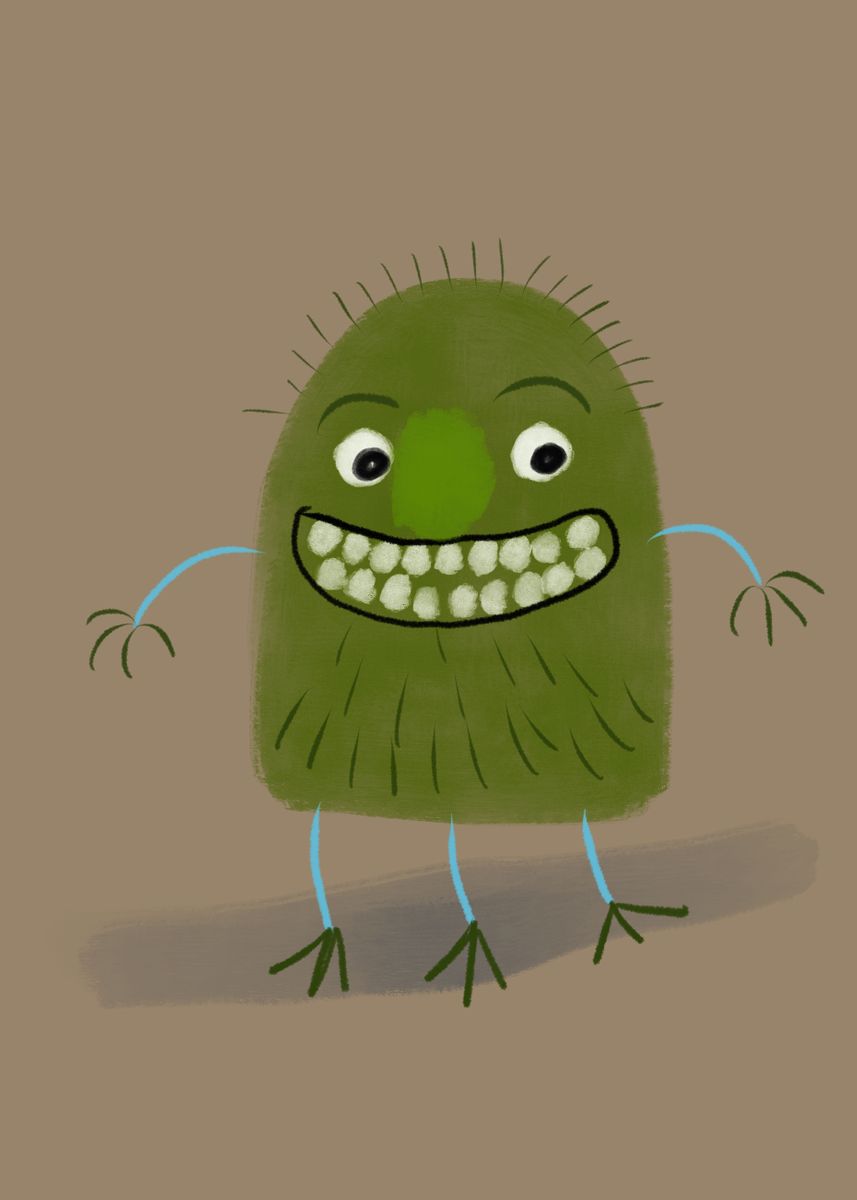 'Three Legged Bloop' Poster, picture, metal print, paint by Matt ...