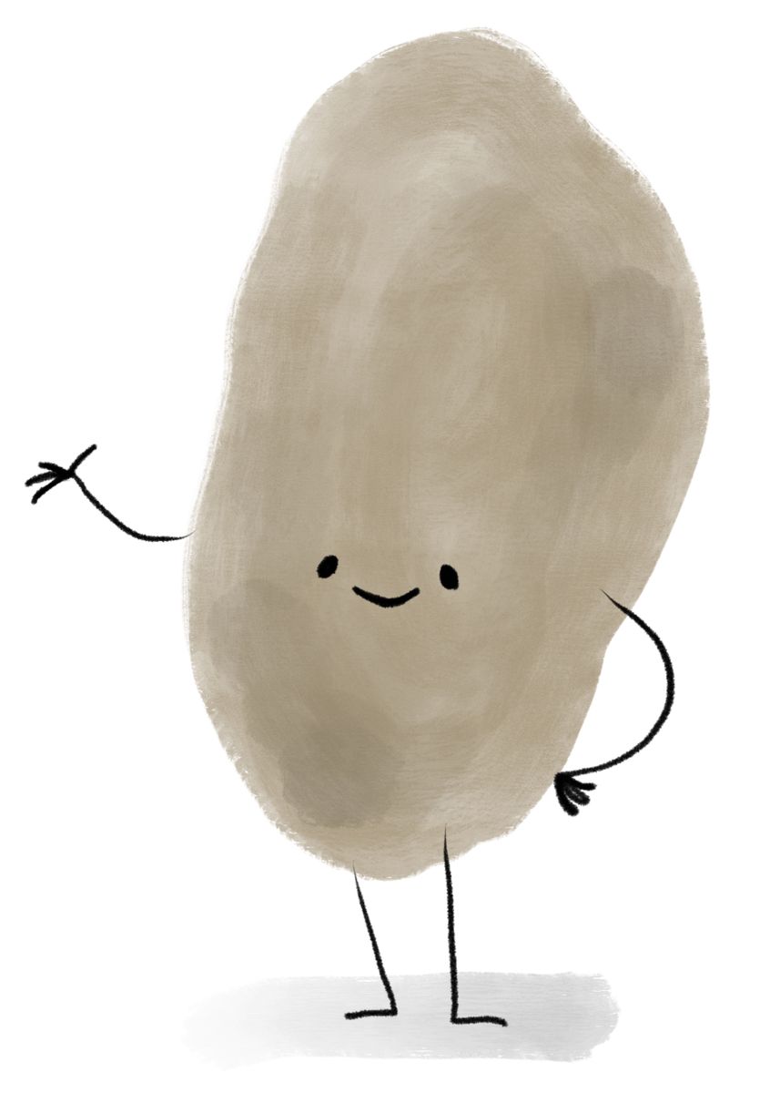 'Sentient Potato' Poster, picture, metal print, paint by Matt Corrigan ...